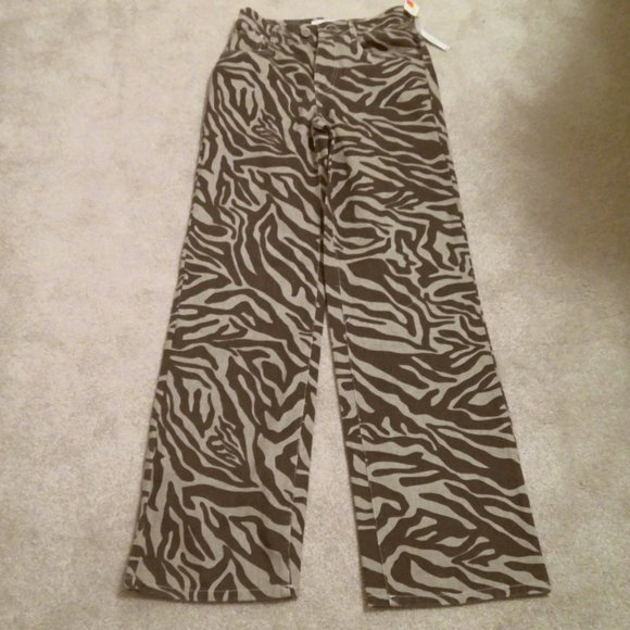 RSQ | Jeans | Rsq Womens Zebra Animal Print Straight Jeans | Poshmark